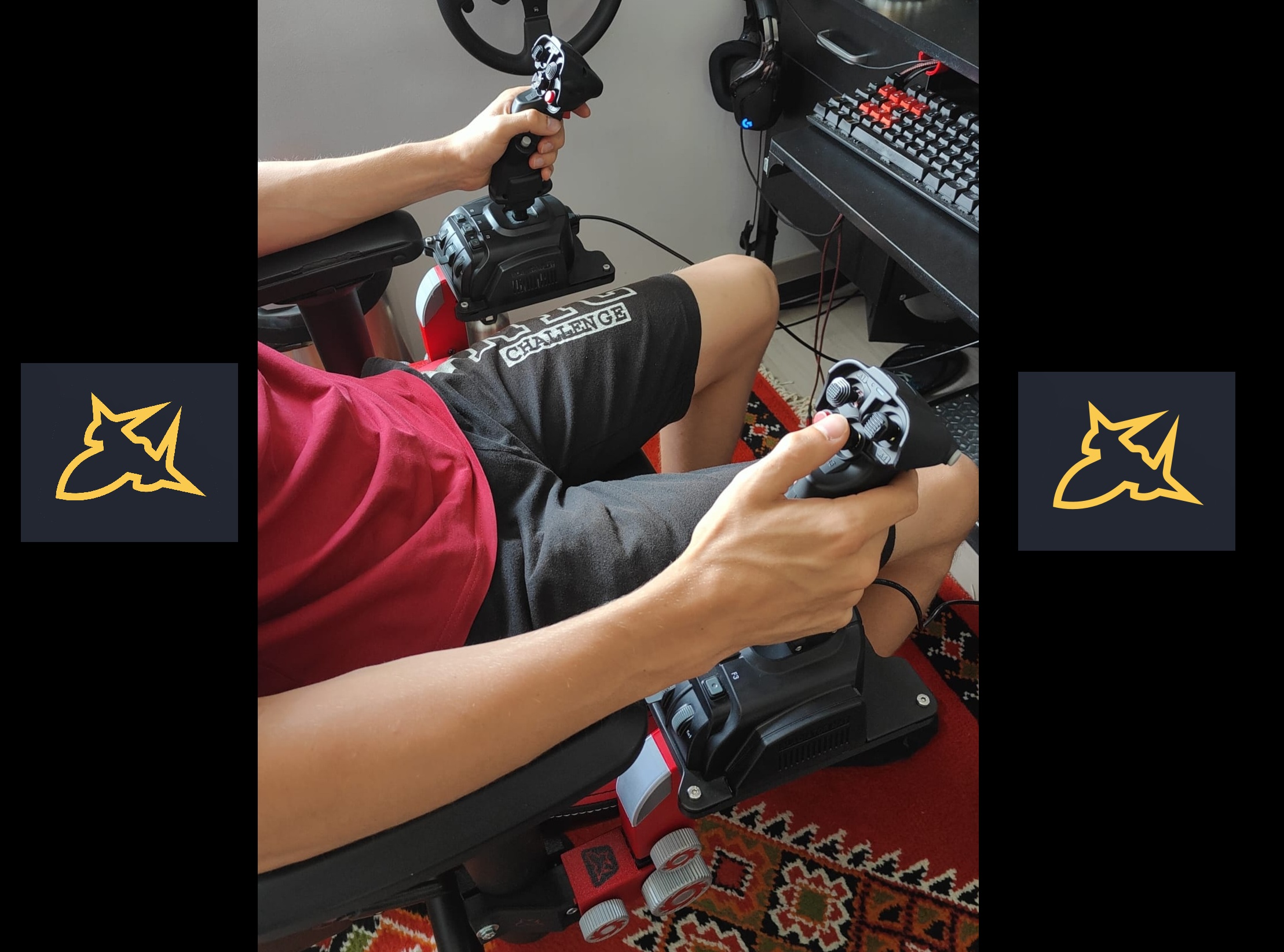 Joystick holder for VKB, T16000 or Virpil - Star Citizen Spectrum