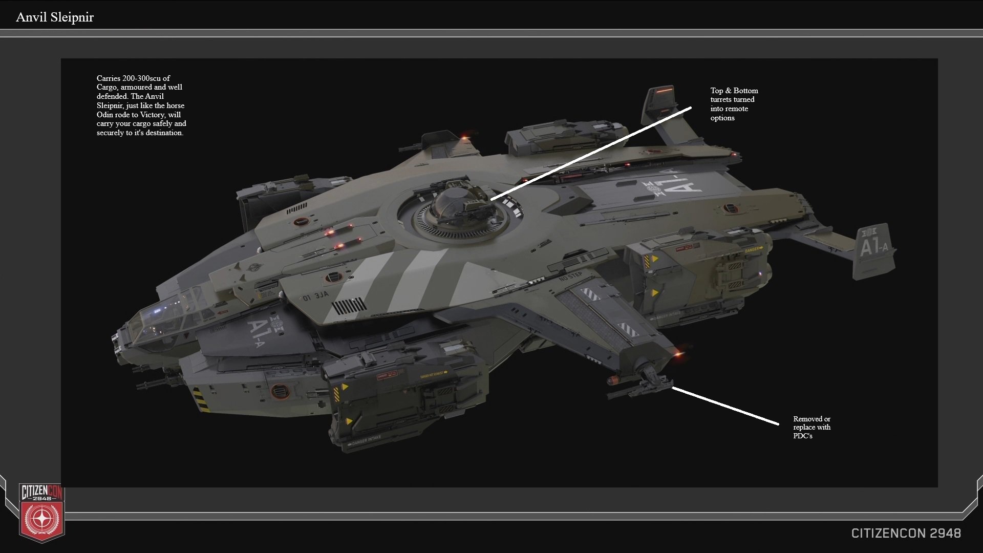 Anvil Sleipnir - Valkyrie Cargo Variant - Star Citizen Spectrum