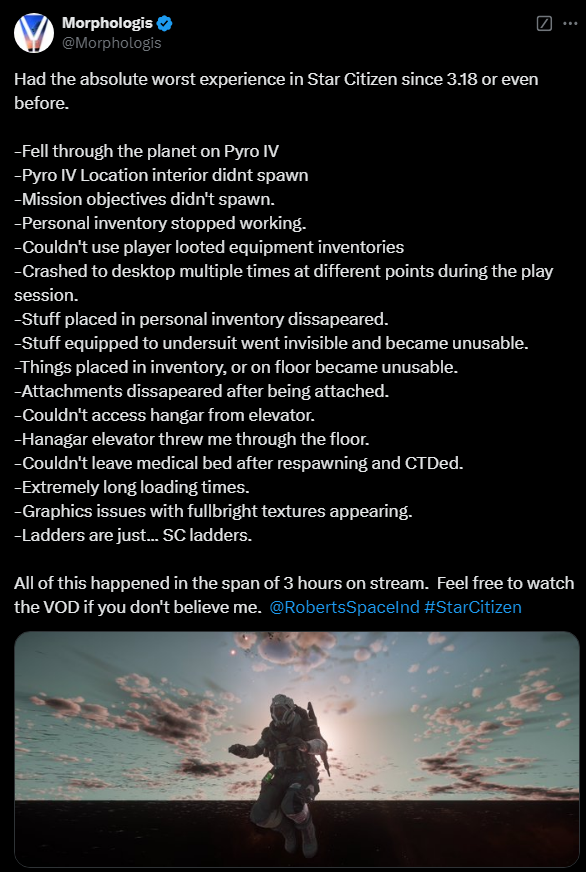 Morphologis on 4.0 - Star Citizen Spectrum