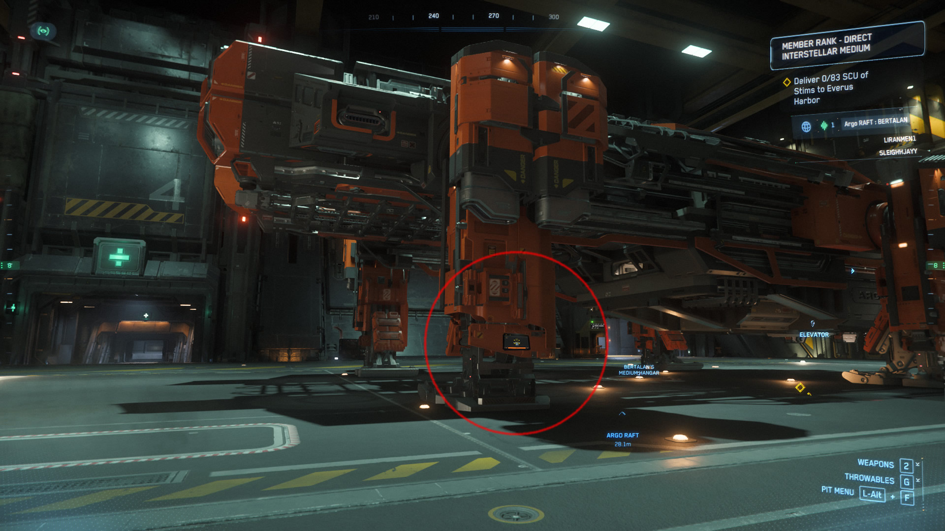 Raft tractor beam control panel outside - Star Citizen Spectrum