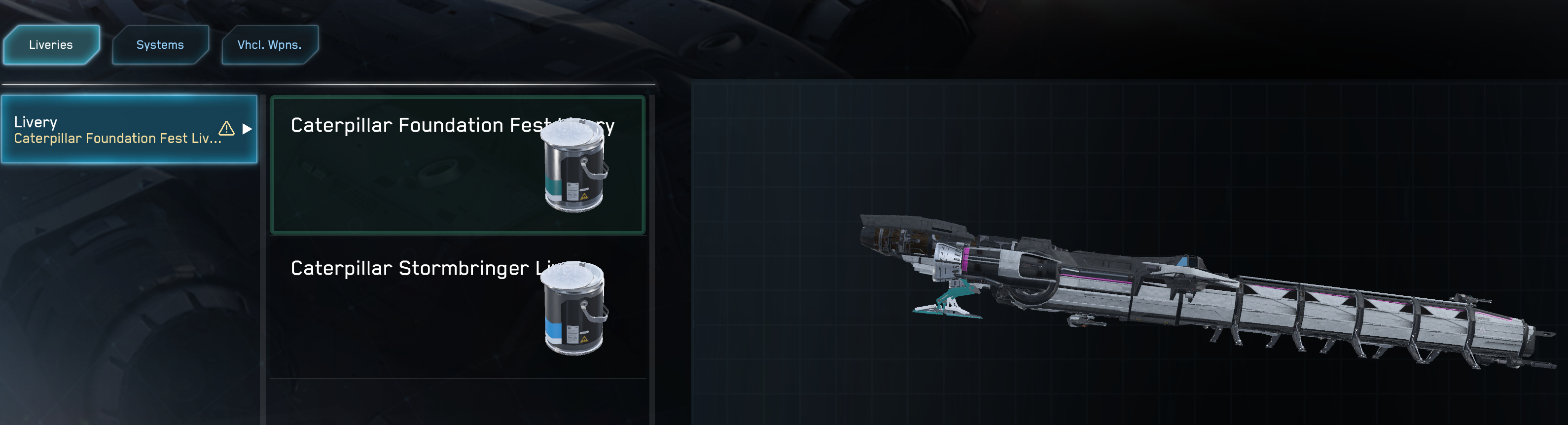 Caterpillar BIS 2949 - Livery/Skins only apply to rear landing gear ...