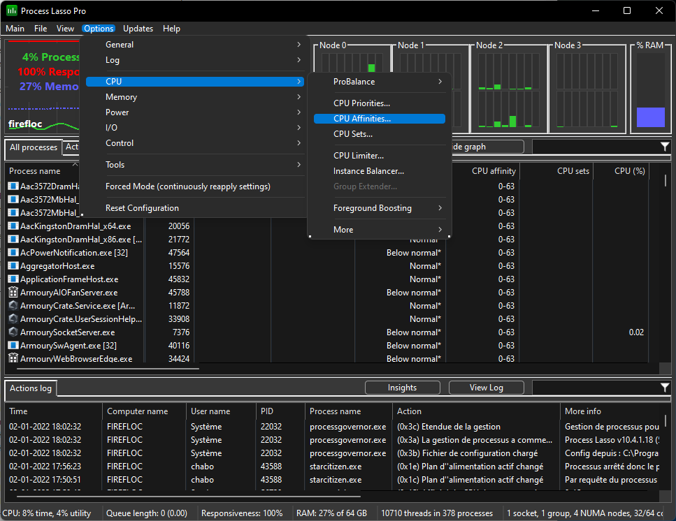 3.16 guide to change the CPU affinity And priority [WORKAROUND STARC ...